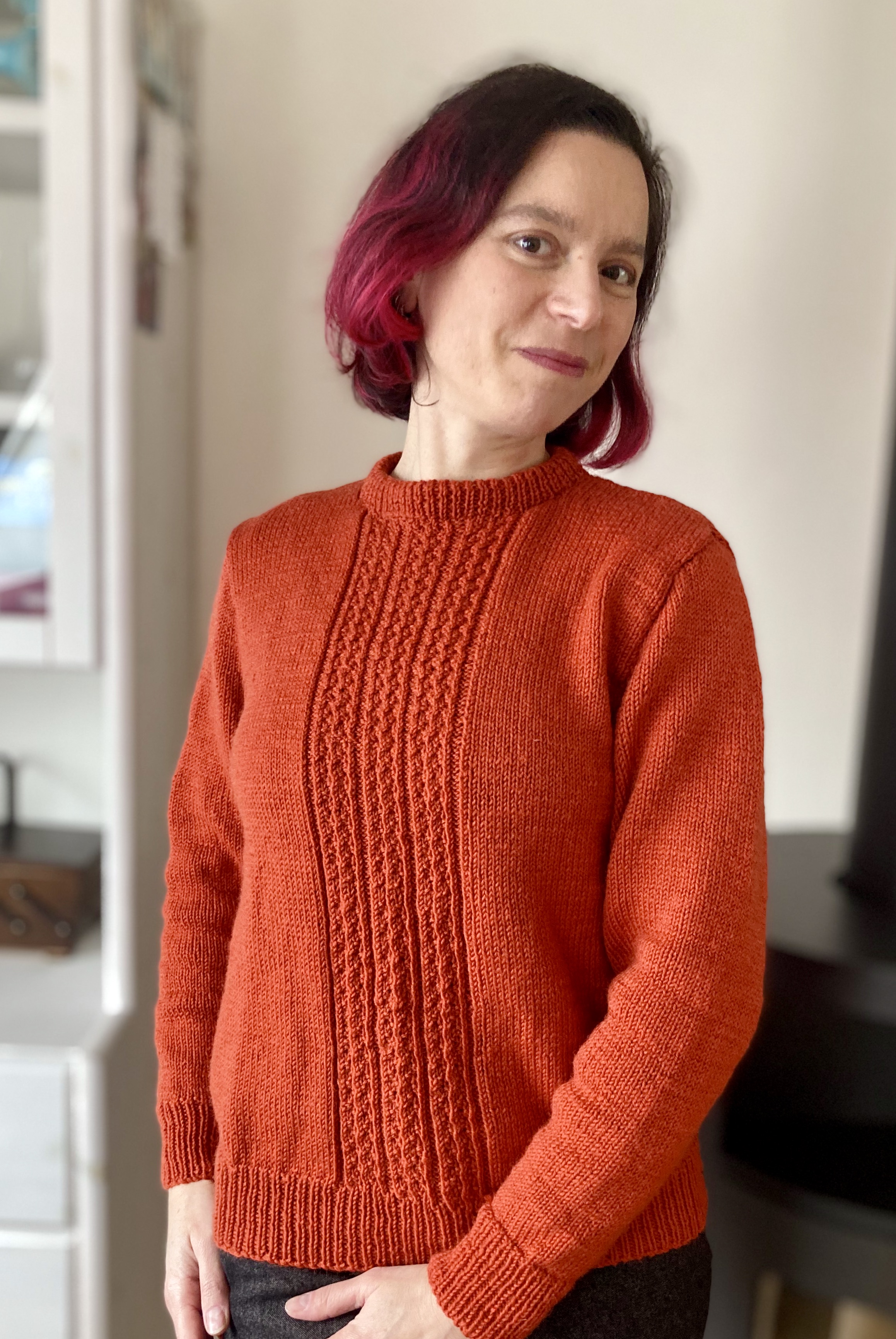December 1964: Front Panel Classic Sweater – The Stitchcraft Sixties